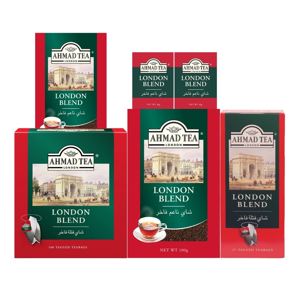 London Blend Tea Bundle 125 Teabags and 430g of Fine Teas – AHMAD TEA